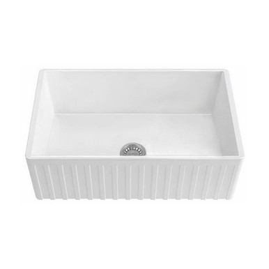 Turner Hastings Cove Ribbed Butler Sink | 762mm | White