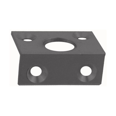 Domino Right Angle Bolt Keeper | Antique Bronze