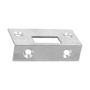 Domino Square Right Angle Keeper | 15 x 9mm | Chrome