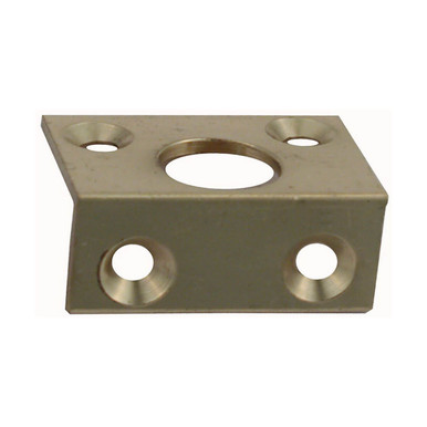Domino Right Angle Bolt Keeper | Polished Brass