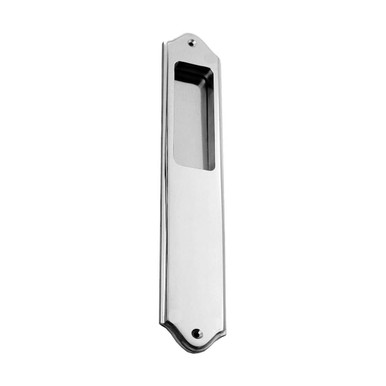 Domino Bevelled Arch Sliding Door Flush Pull 240mm | Chrome