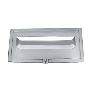 Domino Slotted Front & Back Letter Plate & Opening | Chrome