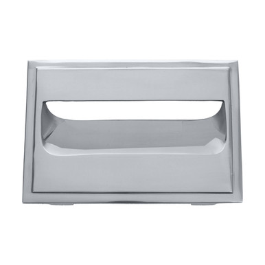 Domino Bevelled Edge Front Letter Box Plate | 215mm | Chrome