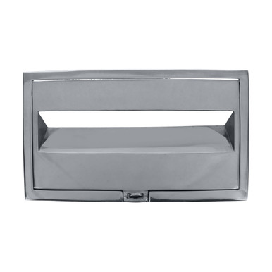 Domino Slotted Front & Back Letter Plate Opening | Chrome