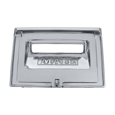 Art Deco 'MAIL' Slotted Combo Letter Plate Opening | Chrome