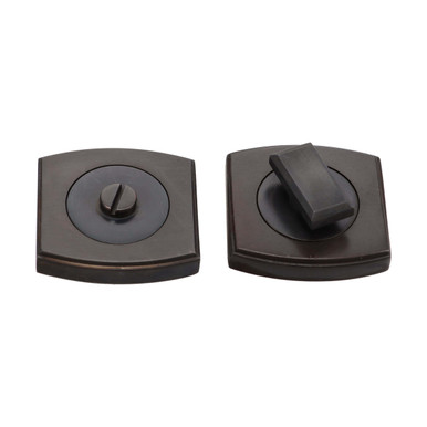 Domino square-rectangle Privacy Turn 4.5mm Spindle | Bronze