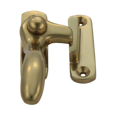 Domino Traditional Sash Window Fastener - Polished Brass