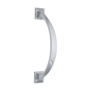 Domino Curved Pull Handle | 195mm | Chrome