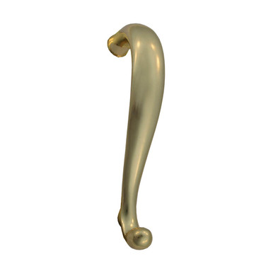 Domino Scroll Pull Handle | Polished Brass