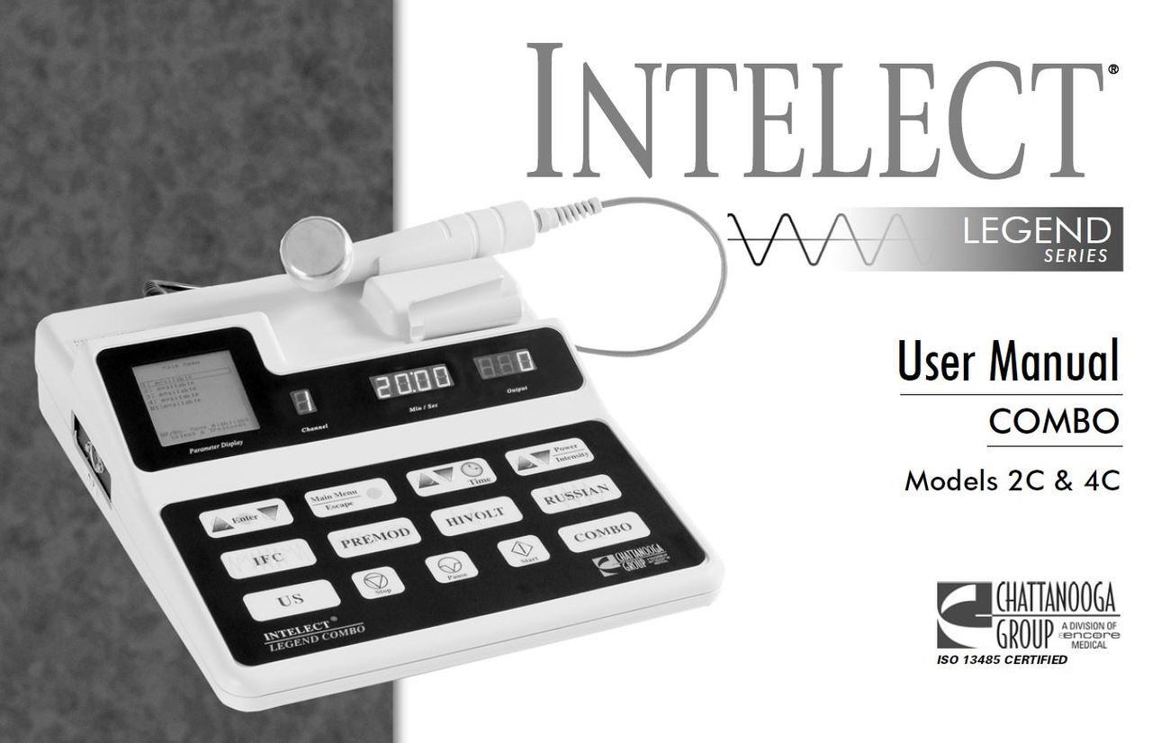 Chattanooga Intelect Legend 2C & 4C User Manual