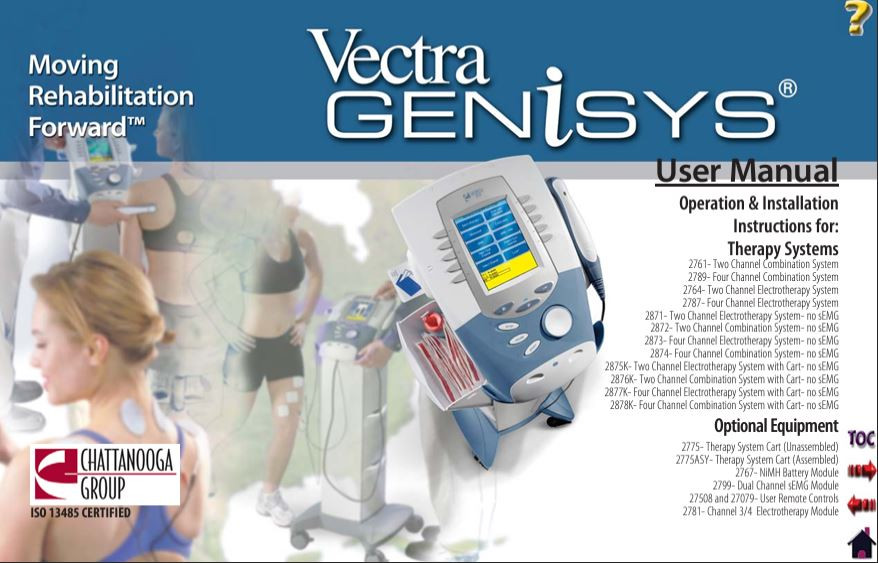 Chattanooga Vectra Genisys Laser User Manual