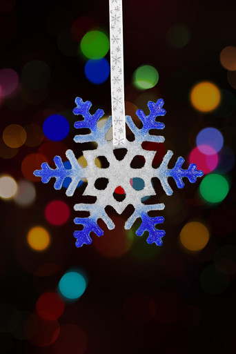 True Blue Tipped Snowflake