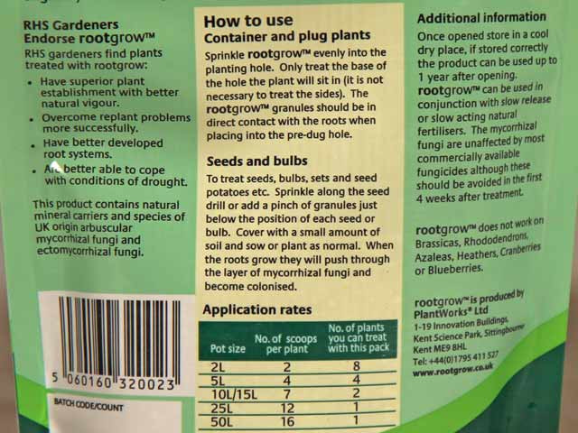 Rootgrow Mycorrhizal Fungi