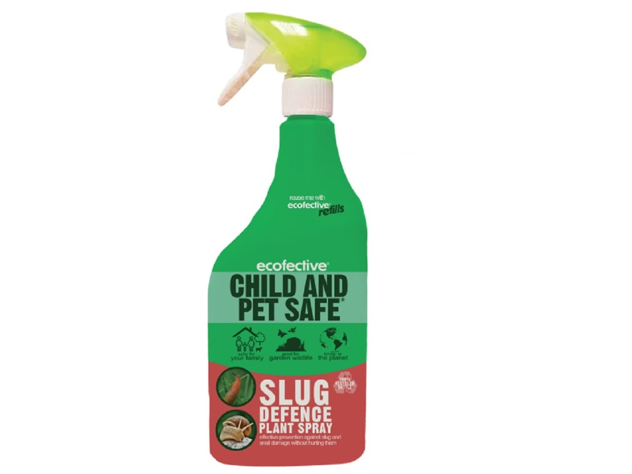 Ecofective Slug Defence Plant Spray 1 Litre Spray Bottle