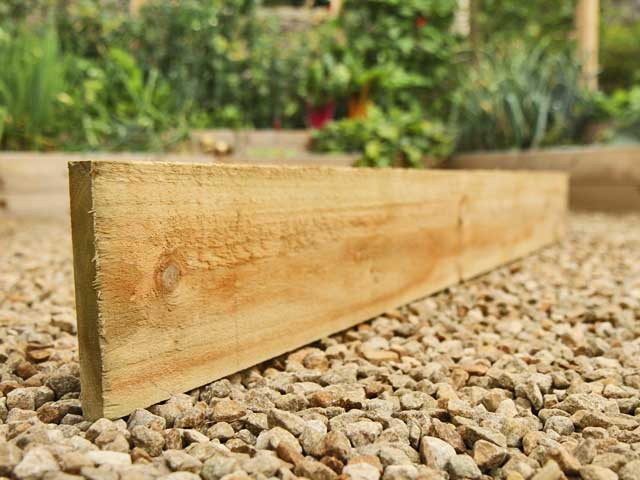 Mowing Strip 1.8m Timber Board