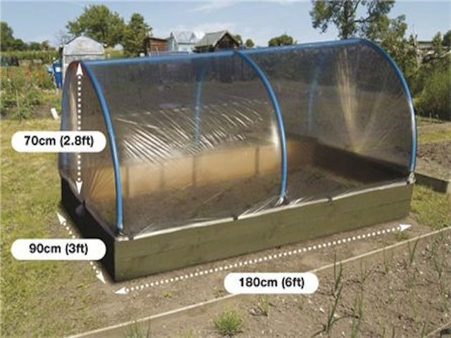 DIY Mini Polytunnel Kit With Poly Cover