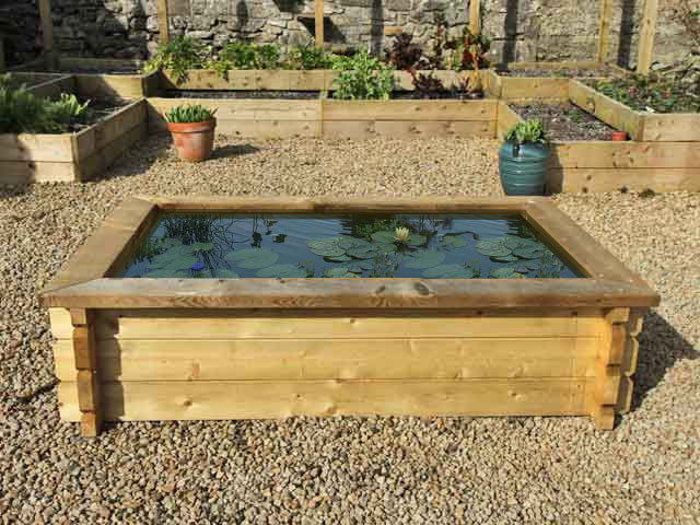 Large Raised Garden Pond Kit With Liner 6ft x 6ft
