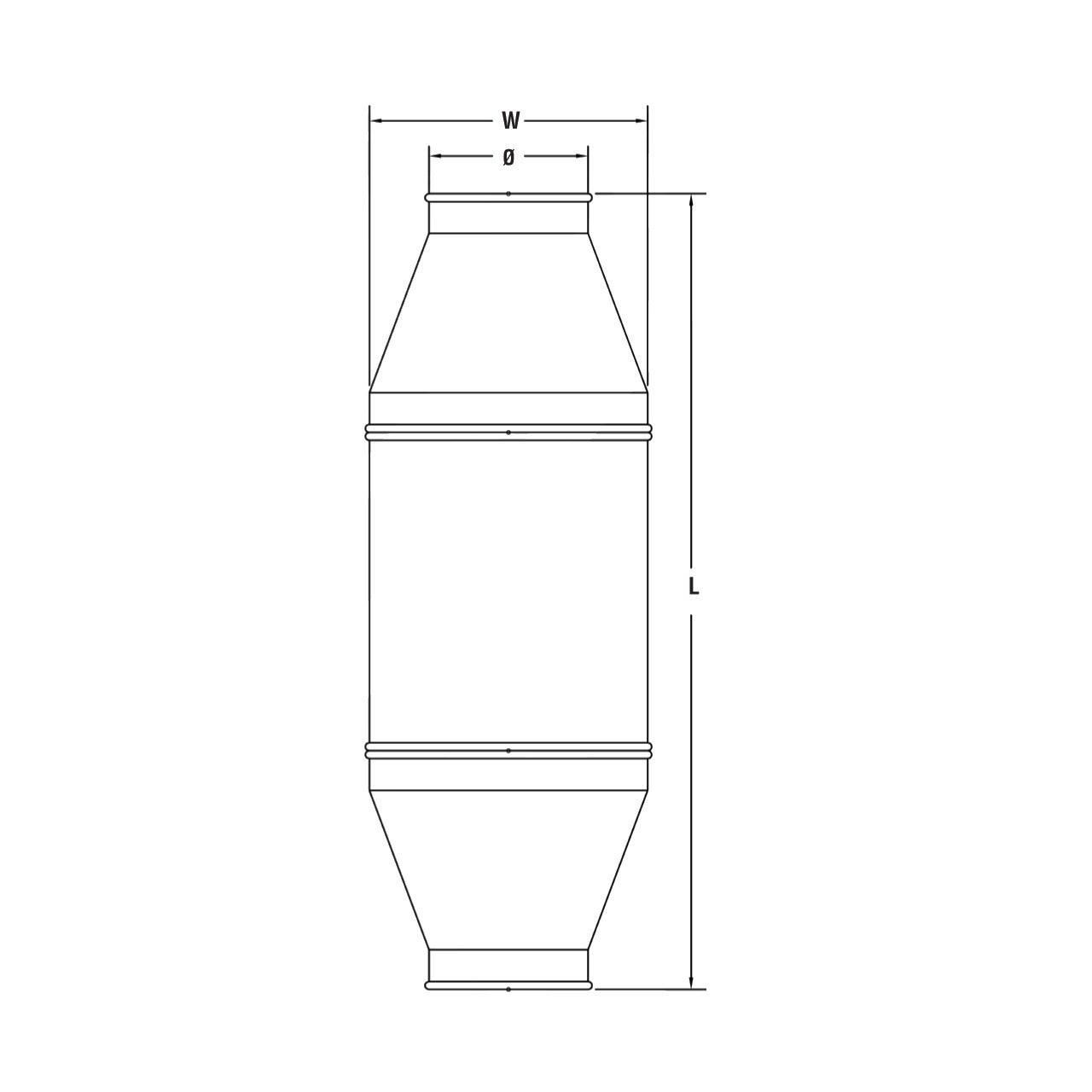 Flanged In Line Spark Trap - Order Nordfab Duct | BISCO Enterprise