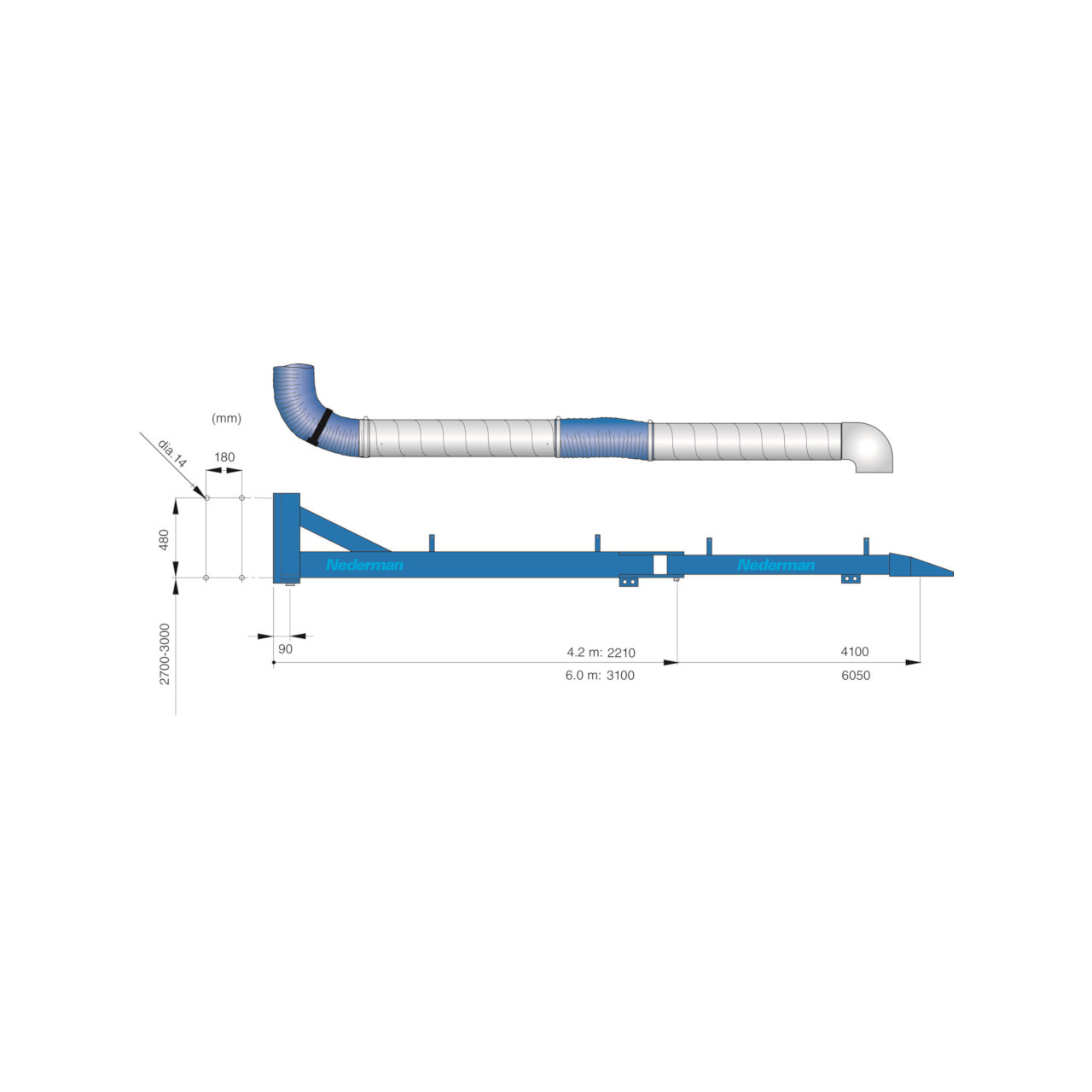Nederman Extension Arm - BISCO Enterprise
