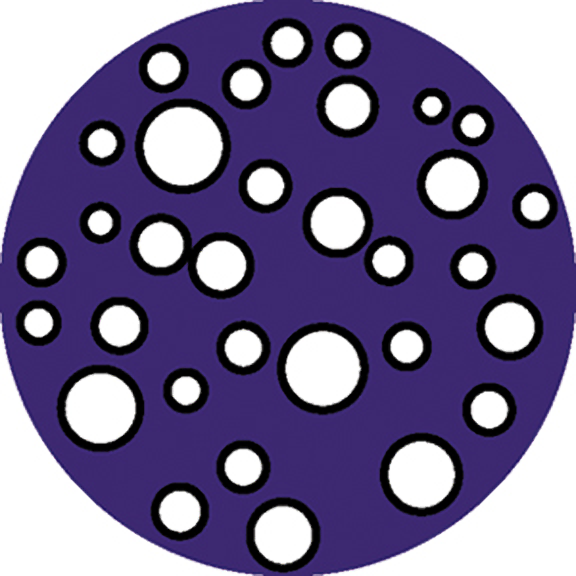 Rosco Dot Warble Glass 2 Color Gobo # 84416