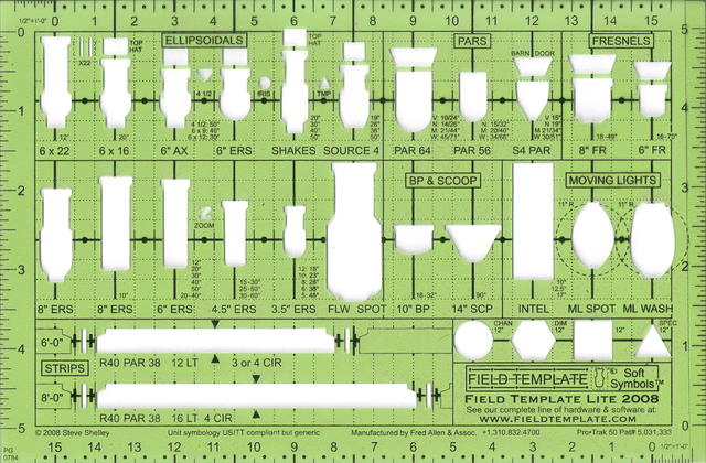Drafting Template Field Template Lite 1/2 Plan