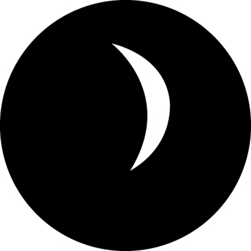 Gam Crescent Moon Metal Gobo # G250
