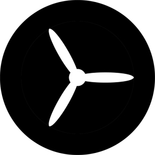 Rosco Propeller 3 Inverted Metal Gobo # 78409