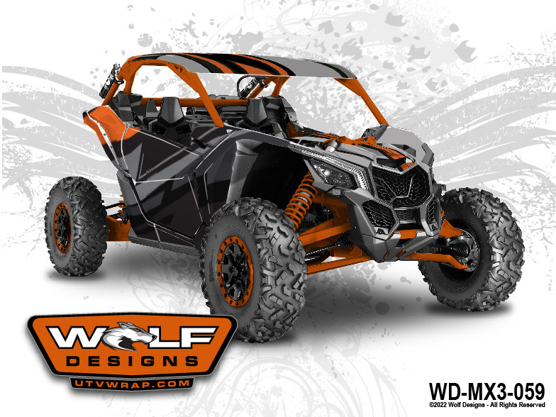 WD-MX3-059 - Can-am Maverick X3 UTV Wrap Kit Pricing Starts at $630.00 ...