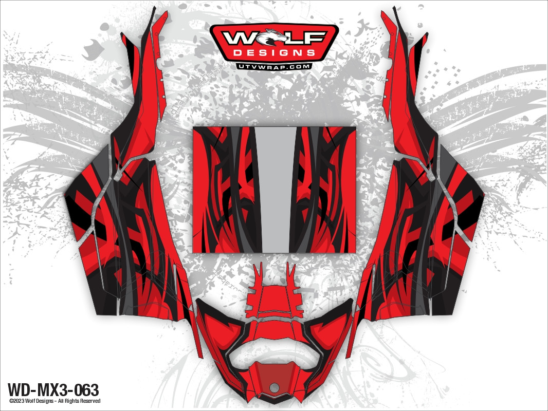 WD-MX3-063 - Can-am Maverick X3 UTV Wrap Kit Pricing Starts at $630.00 ...
