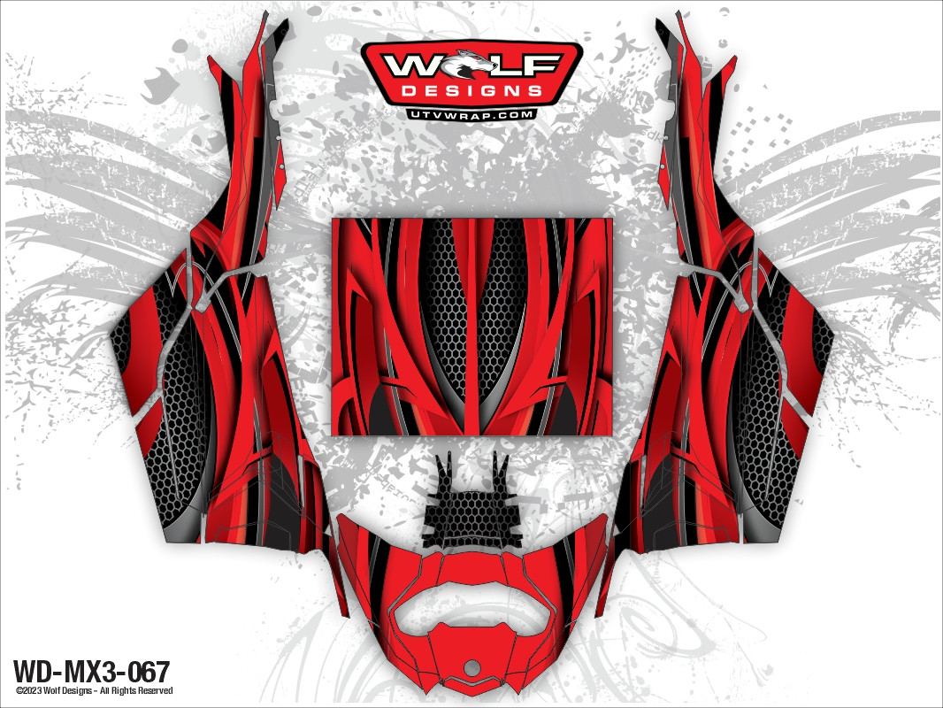 WD-MX3-067 - Can-am Maverick X3 UTV Wrap Kit Pricing Starts at $630.00 ...