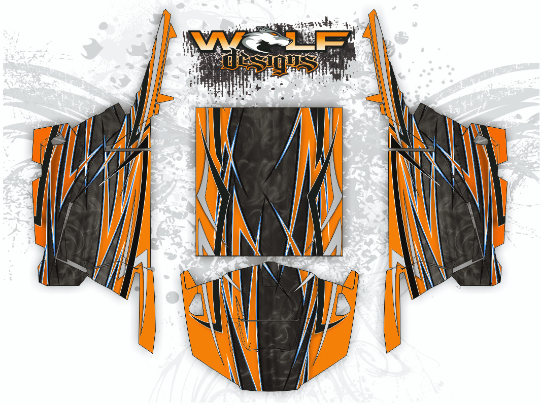 Polaris RZR XP 1000 & Turbo - RZR Graphics Wrap Kit