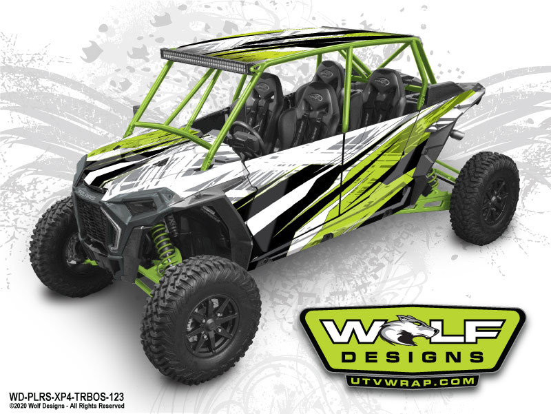 UTV Wrap Kit - Polaris RZR Turbo S 4 Seat - RZR Graphics Wrap Kit