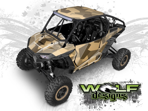 Jagged Urban Camo Polaris RZR XP 1000 & Turbo - RZR Graphics Wrap Kit