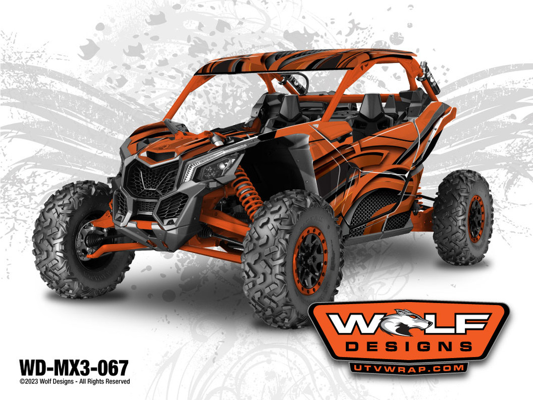 WD-MX3-067 - Can-am Maverick X3 UTV Wrap Kit Pricing Starts at $630.00 ...