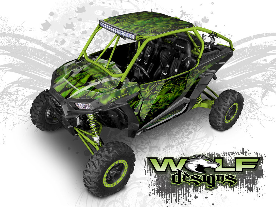 Polaris RZR XP 1000 & Turbo - RZR Graphics Wrap Kit