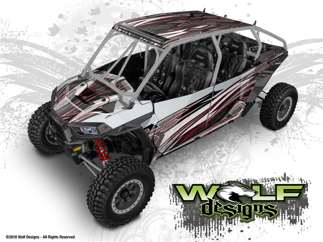 UTV Wrap Kit - Polaris RZR XP4 1000 & Turbo - RZR Graphics Wrap Kit