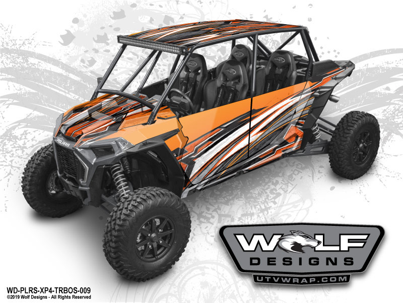UTV Wrap Kit - Polaris RZR Turbo S 4 Seat - RZR Graphics Wrap Kit