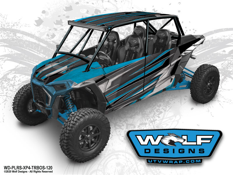 UTV Wrap Kit - Polaris RZR Turbo S 4 Seat - RZR Graphics Wrap Kit