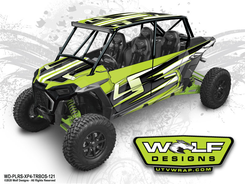 UTV Wrap Kit - Polaris RZR Turbo S 4 Seat - RZR Graphics Wrap Kit