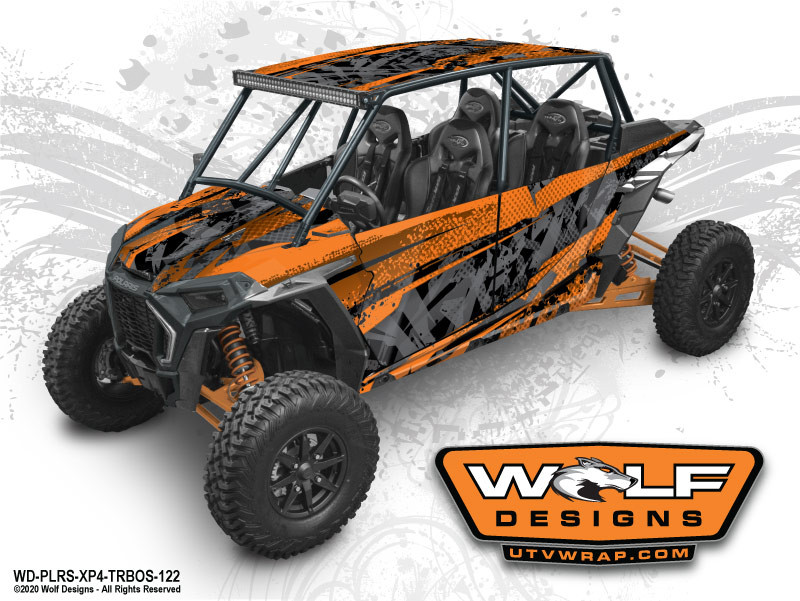 UTV Wrap Kit - Polaris RZR Turbo S 4 Seat - RZR Graphics Wrap Kit