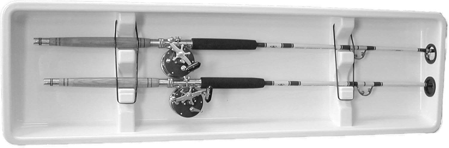 55" Fishing Rod gunnel storage insert - 2 rod Square Back port and ...