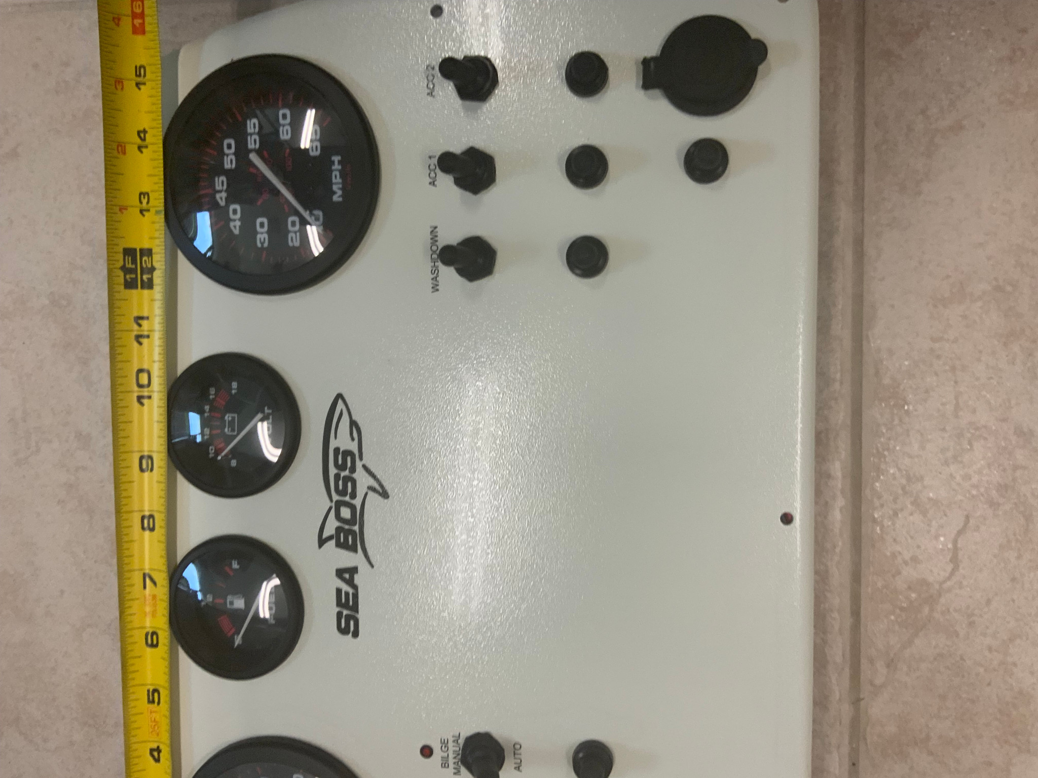 Sea Boss gauge and switch panel - Sea Pro Boat Parts