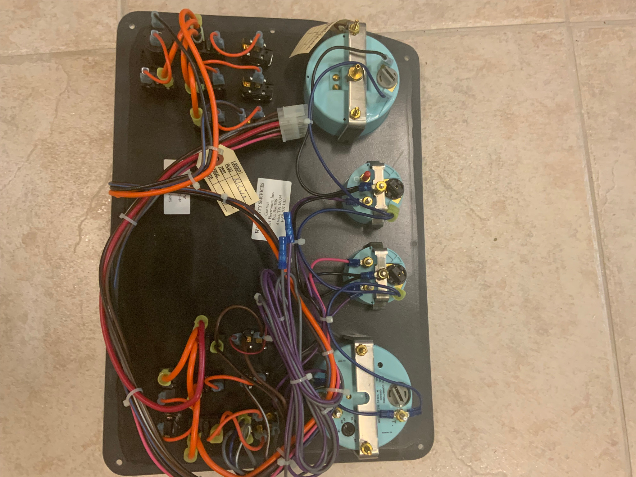 Sea Boss gauge and switch panel - Sea Pro Boat Parts