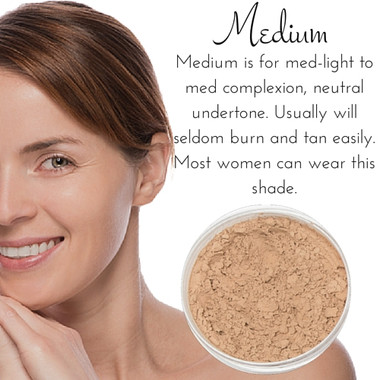 Full Coverage Matte Mineral Foundation - Medium| SMM Cosmetics