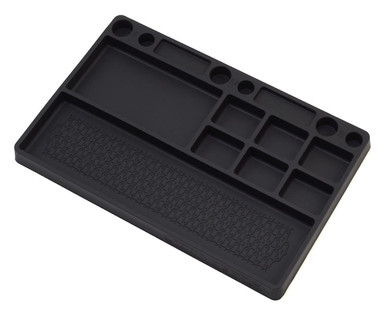 Rubber Parts Tray (Black) - RC One Racing