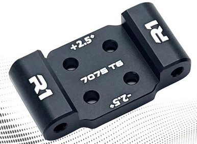 B7 Front Bulkhead, +/-2.5 deg., Aluminum - RC One Racing