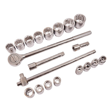 Amtech 20pc 3/4'' DR Socket Set In Case - TW Wholesale Ltd