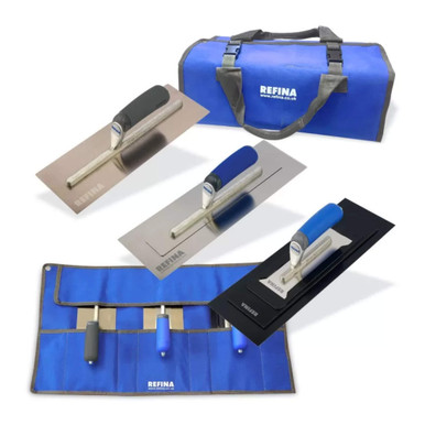 REFINA 3pc Multi Trowel Wrap 'N' Roll Kit - 1x 16" Finatex 1 x 14 ...
