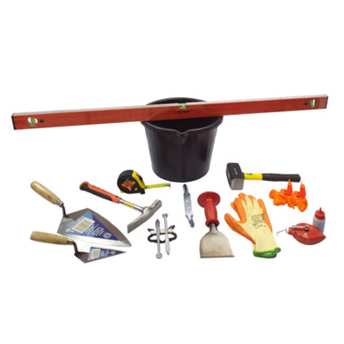13pc Bricklayer Starter Tool Kit - Apprentice Bricklaying Tool Set - TW ...