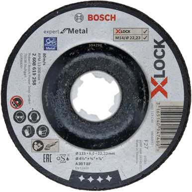 Bosch 115mm X-LOCK Grinding Disc Expert Metal - TW Wholesale Ltd